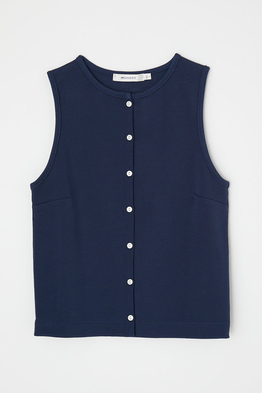 Front Button Rib Top – MOUSSY