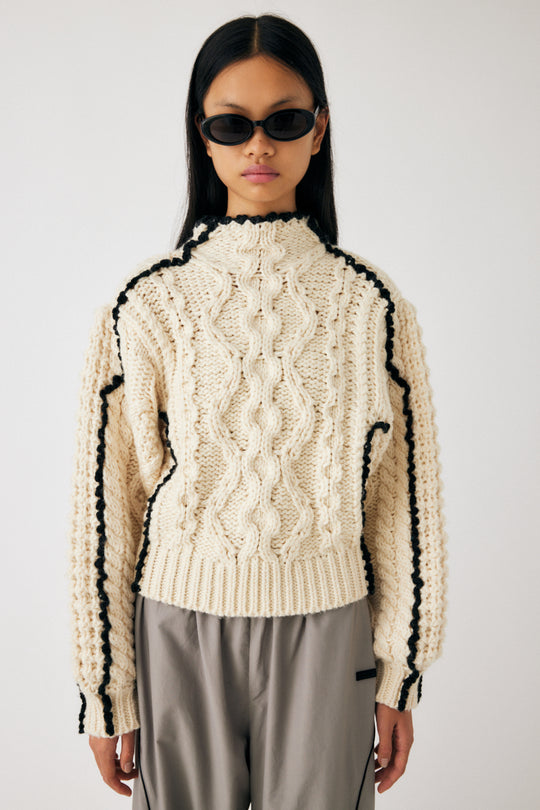 Stitch Cable Knit Top – MOUSSY